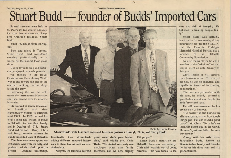 Budds' Family - The Family Business That Service Built